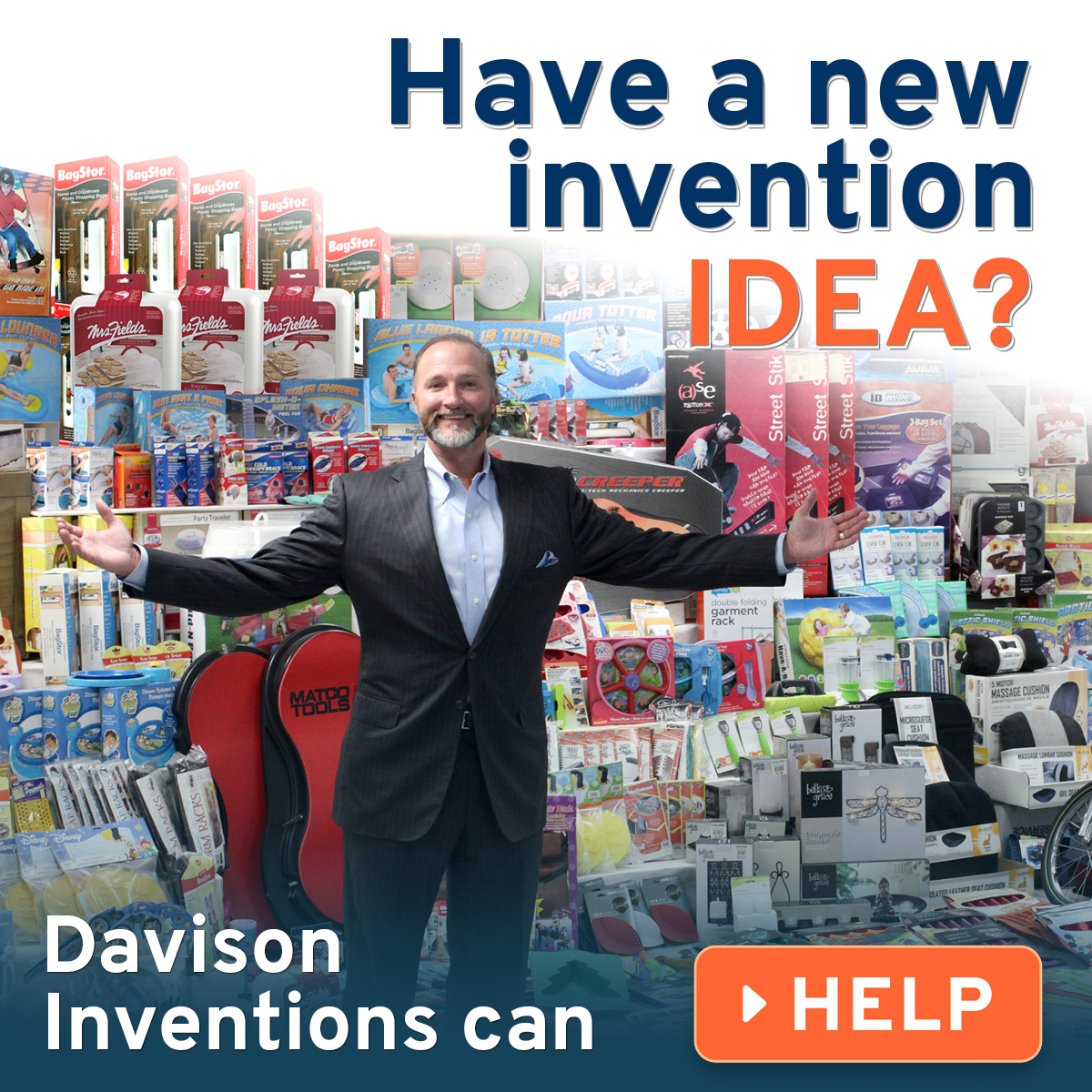 Ideas turned into Consumer Products with Royalties - Davison